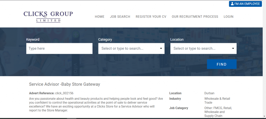 Clicks Application Online & PDF 2023 | Careers & Job Applications 2023 ...