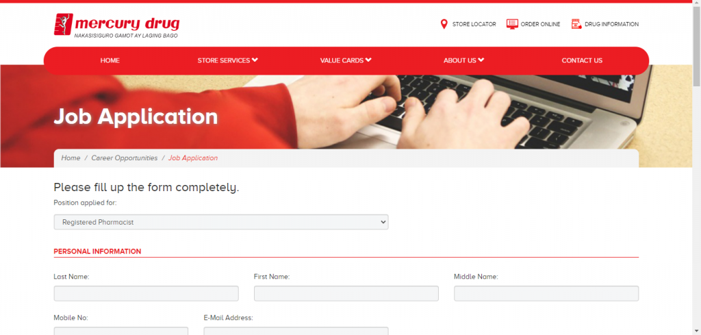 Mercury Drug Job Application Form & Apply Online 2025 - Careers & Job ...